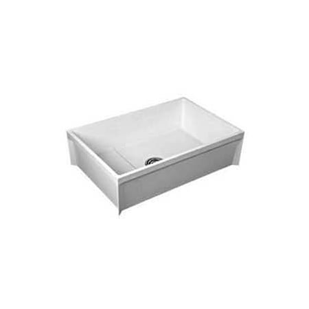 Fiat Modesto Mop Sink, 36L x 24W W/ Plain Curbs MSB3624100 | Zoro